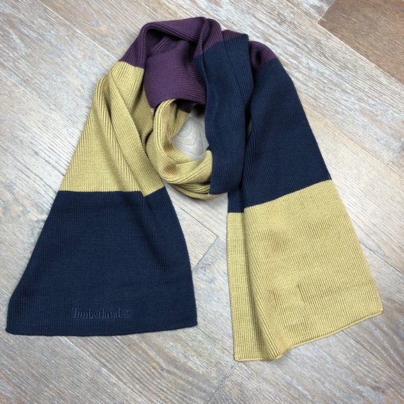 Timberland | Accessories | Timberland Colorblock Knit Scarf | Poshmark